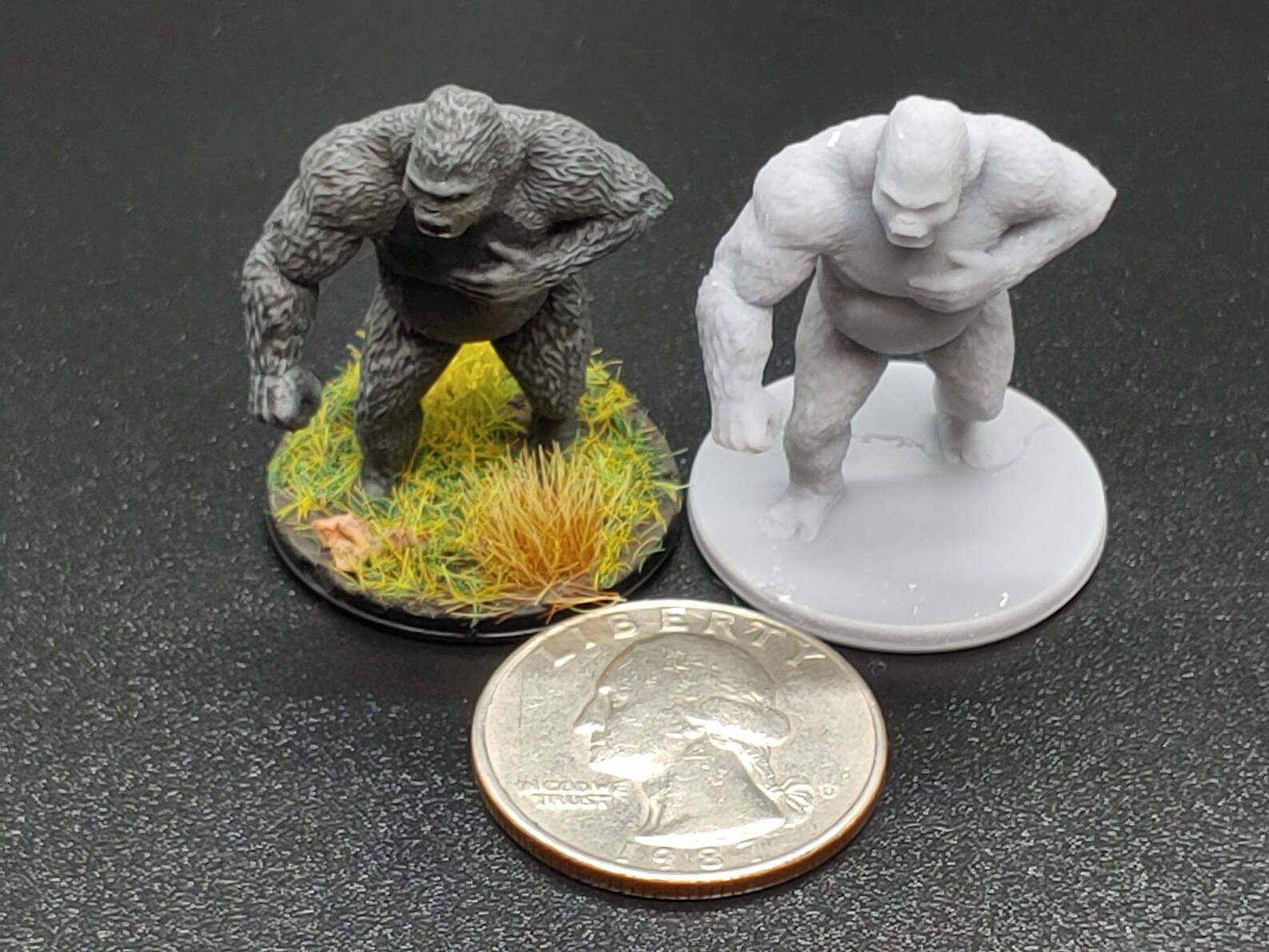 Resin 3d Printed Gorilla Miniature - D&d/pathfinder - Encounter/form ...