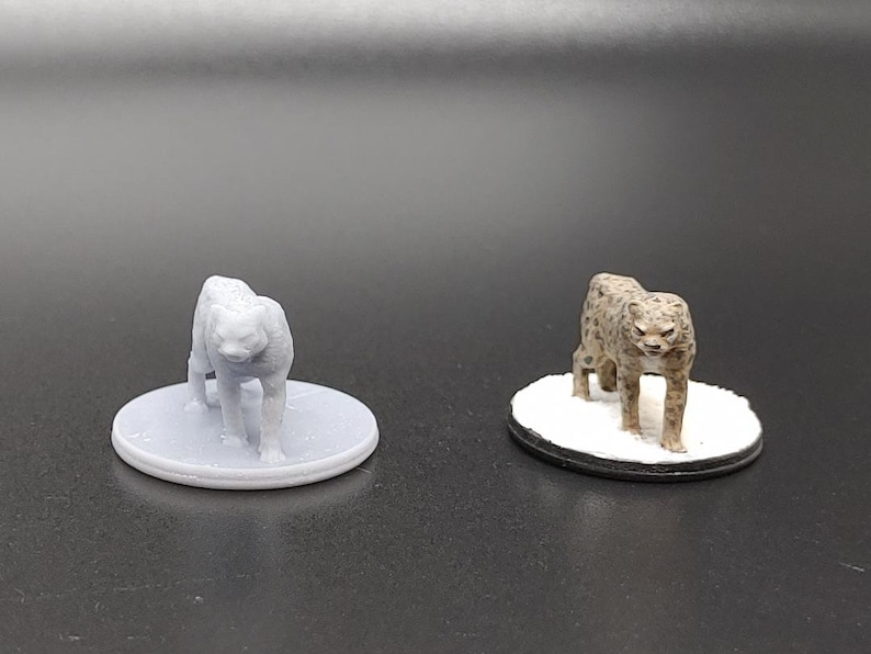 Resin 3d Printed Leopard Miniature D&d/pathfinder | Etsy
