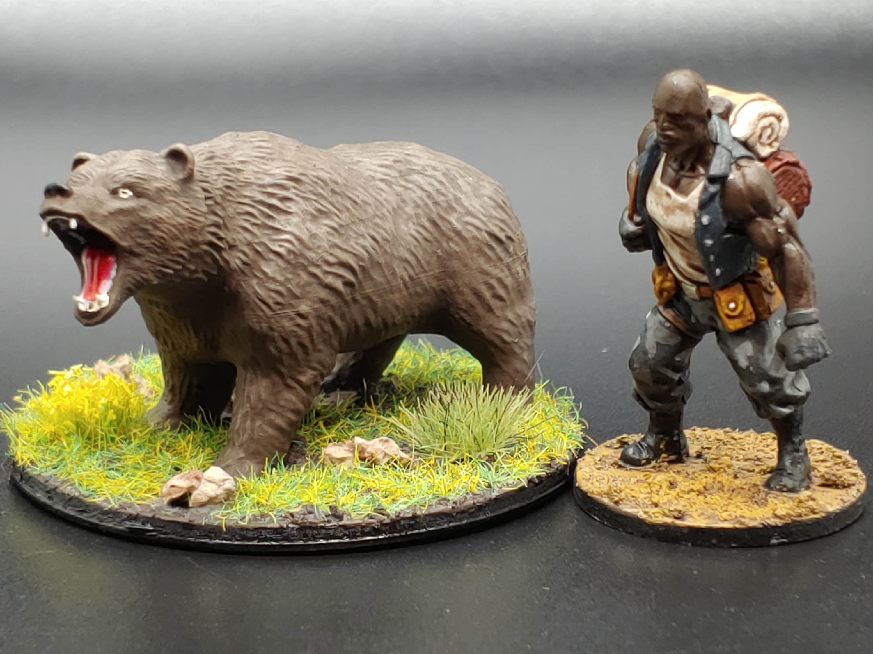 Resin 3d Printed Bear Miniature Dnd/frostgrave/pathfinder - Etsy