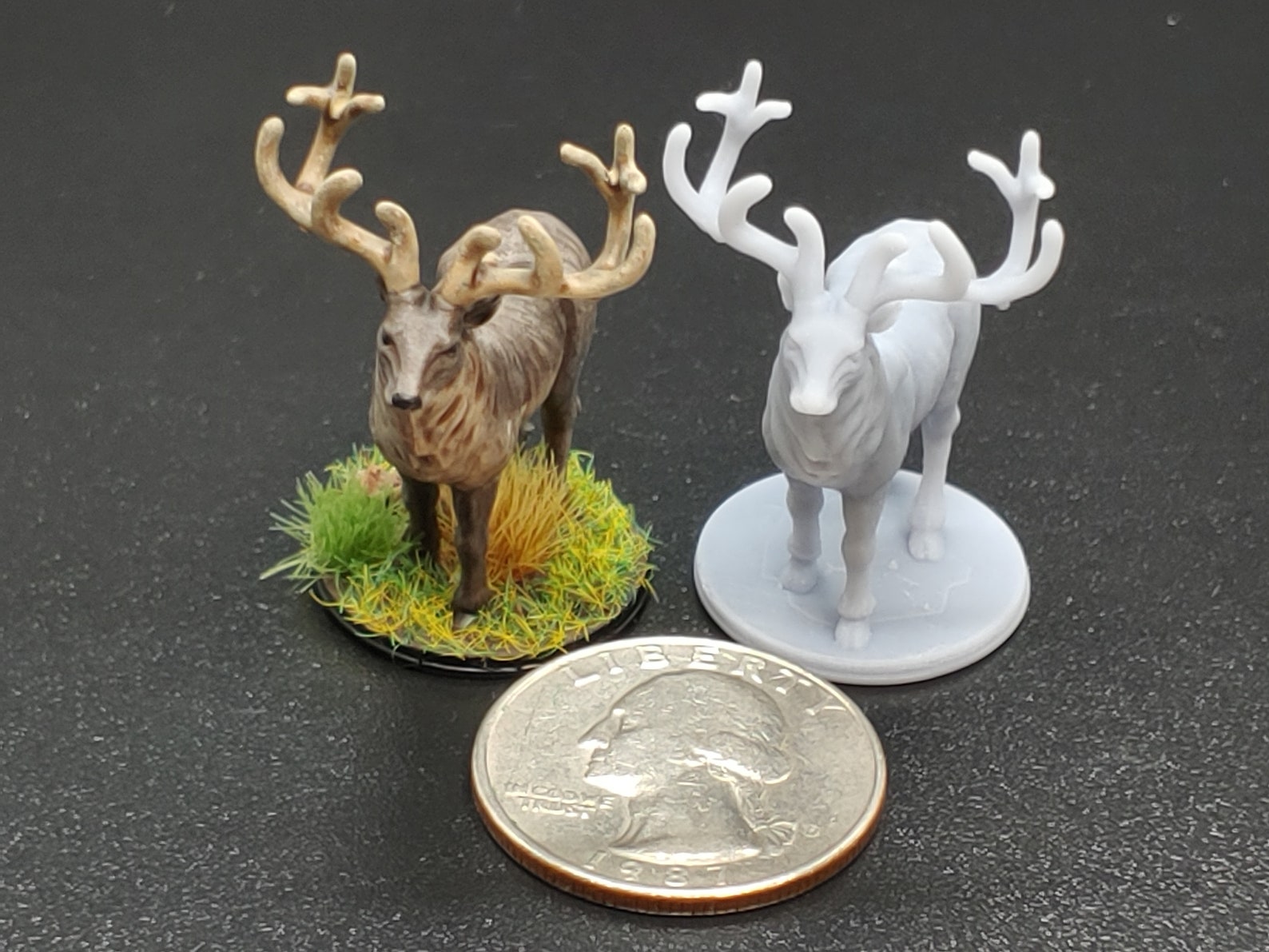 Resin 3d Printed Deer/elk/reindeer D&d/pathfinder - Etsy