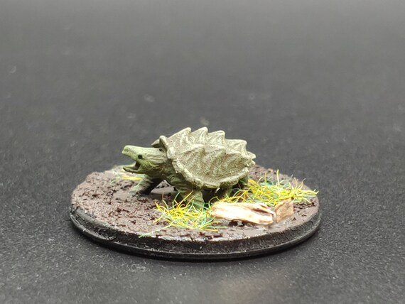 Resin Printed Snapping Turtle D&d/pathfinder | Etsy
