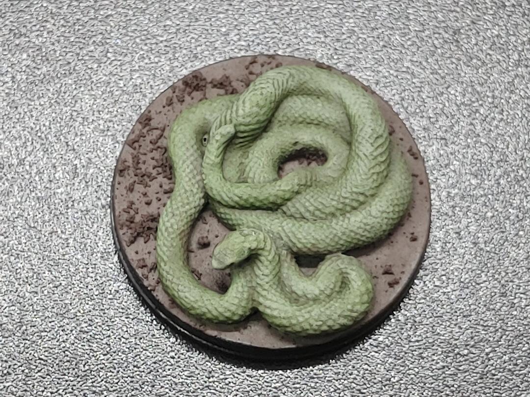 Resin 3d Printed Constrictor Snake D&d/pathfinder - Etsy