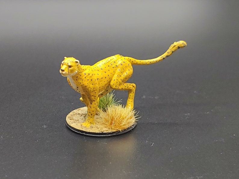 Resin 3d Printed Cheetah D&d/pathfinder - Etsy