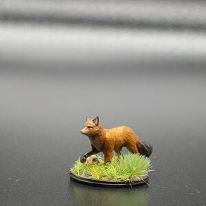 Resin 3d Printed Fox - D&d/pathfinder - Familiar/pet/summon/form ...