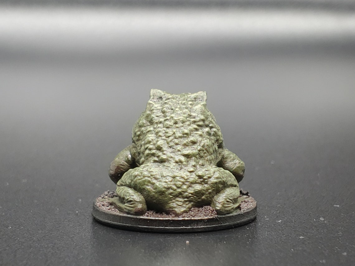 Resin 3d Printed Giant Toad D&d/pathfinder - Etsy