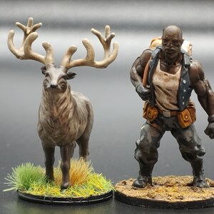 Resin 3d Printed Deer/elk/reindeer - D&d/pathfinder - Familiar/mount ...