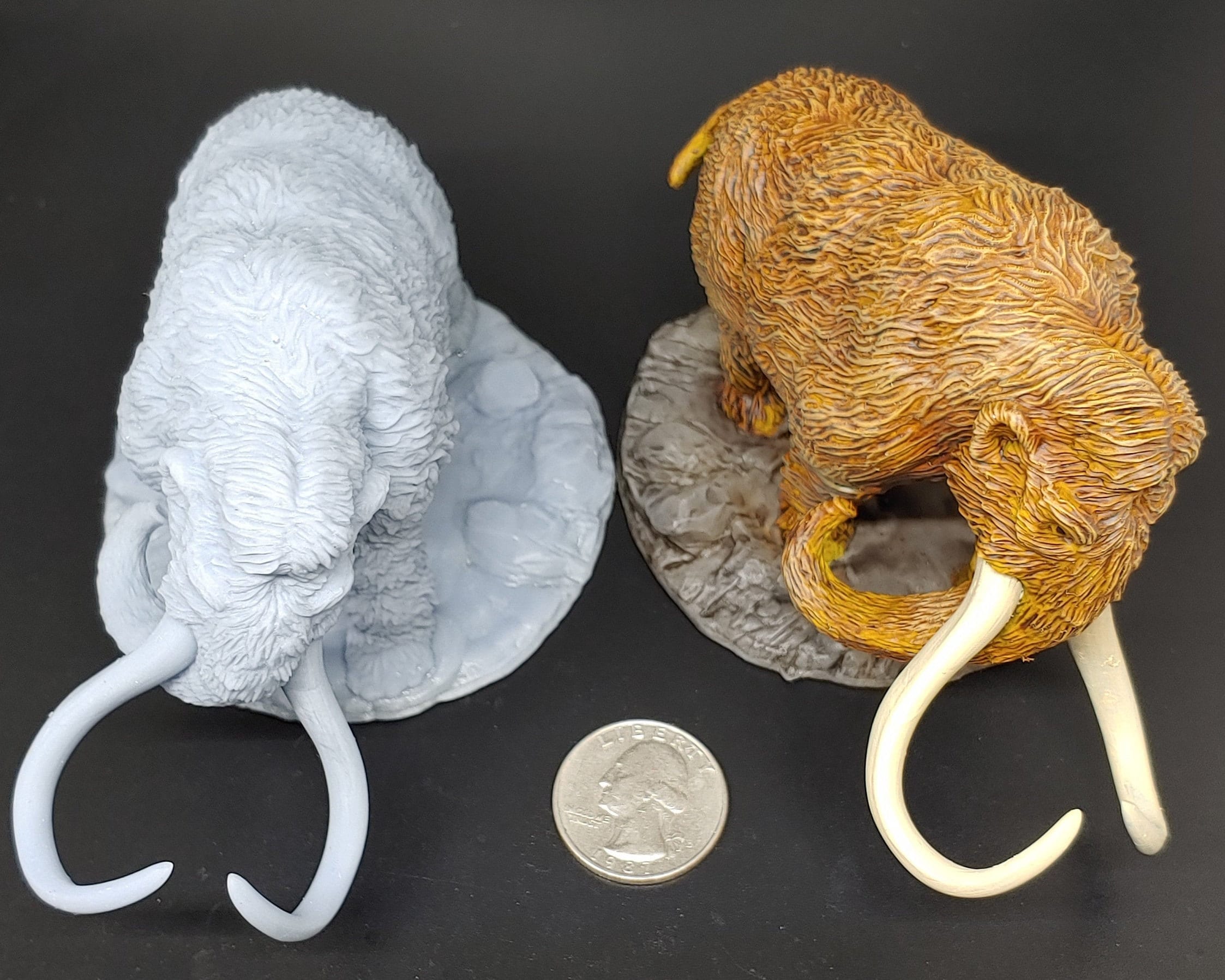 Resin 3d Printed Mammoth (81mm) - Encounter/mount/form/summon ...