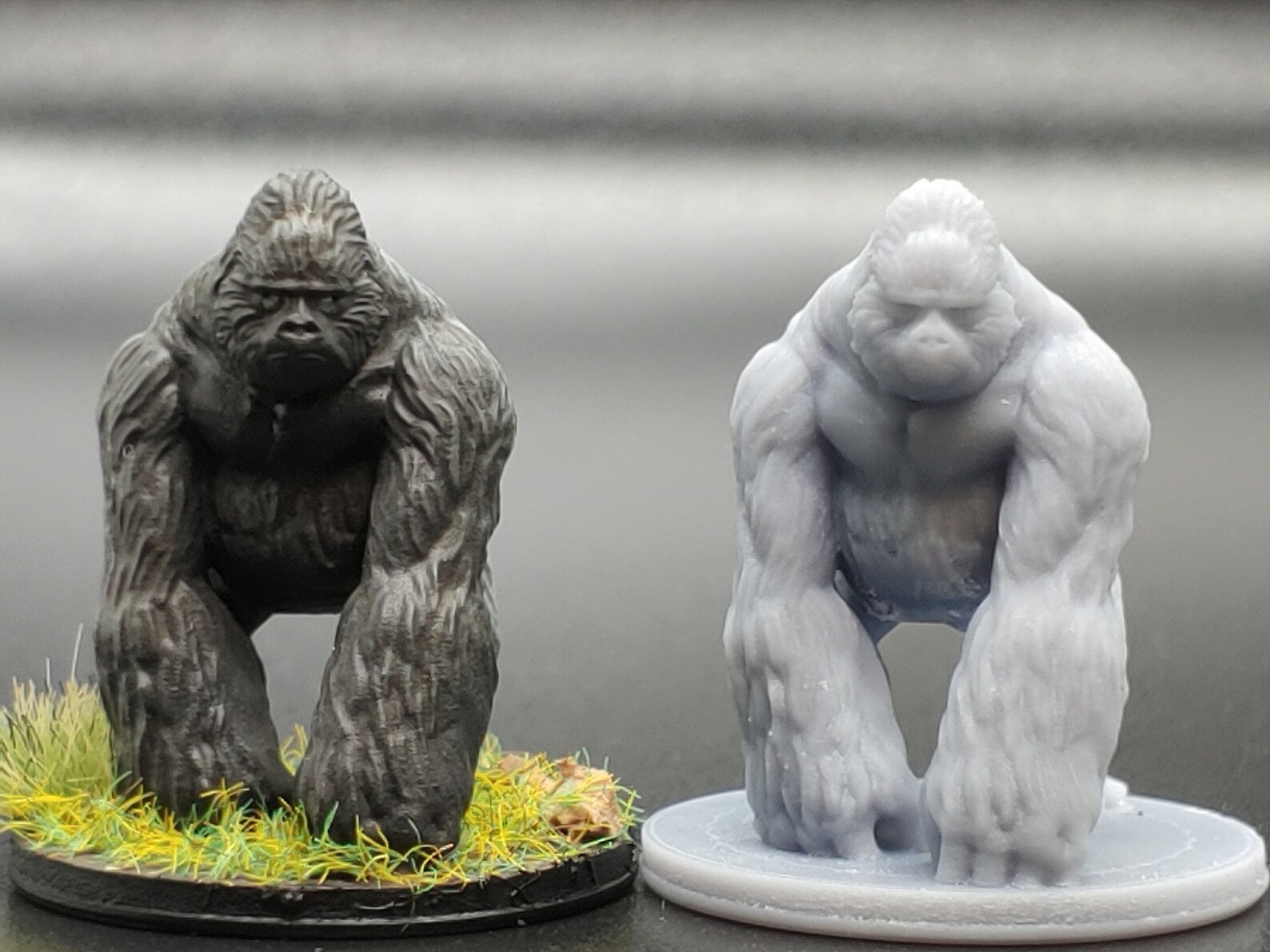 Resin 3d Printed Silverback Gorilla D&d/pathfinder - Etsy