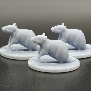 Resin 3d Printed Rat Pack - D&d/pathfinder - Pet/familiar/encounter ...