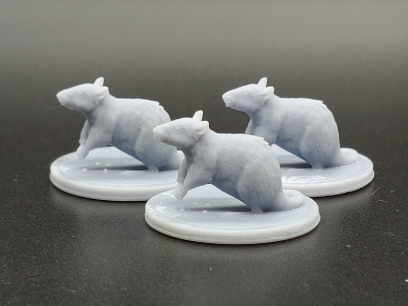 Resin 3d Printed Rat Pack - D&d/pathfinder - Pet/familiar/encounter ...