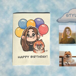 Custom Handmade Dog Card From Your Photo - Etsy