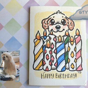 Custom Handmade Dog Card From Your Photo - Etsy