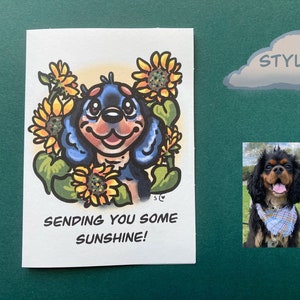 Custom Handmade Dog Card From Your Photo - Etsy