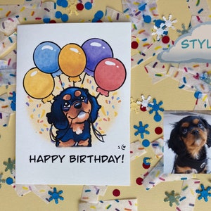 Custom Handmade Dog Card From Your Photo - Etsy