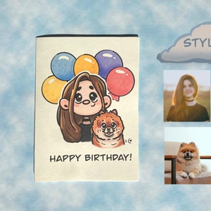Handmade Custom Dog Birthday Card From Your Photo - Etsy