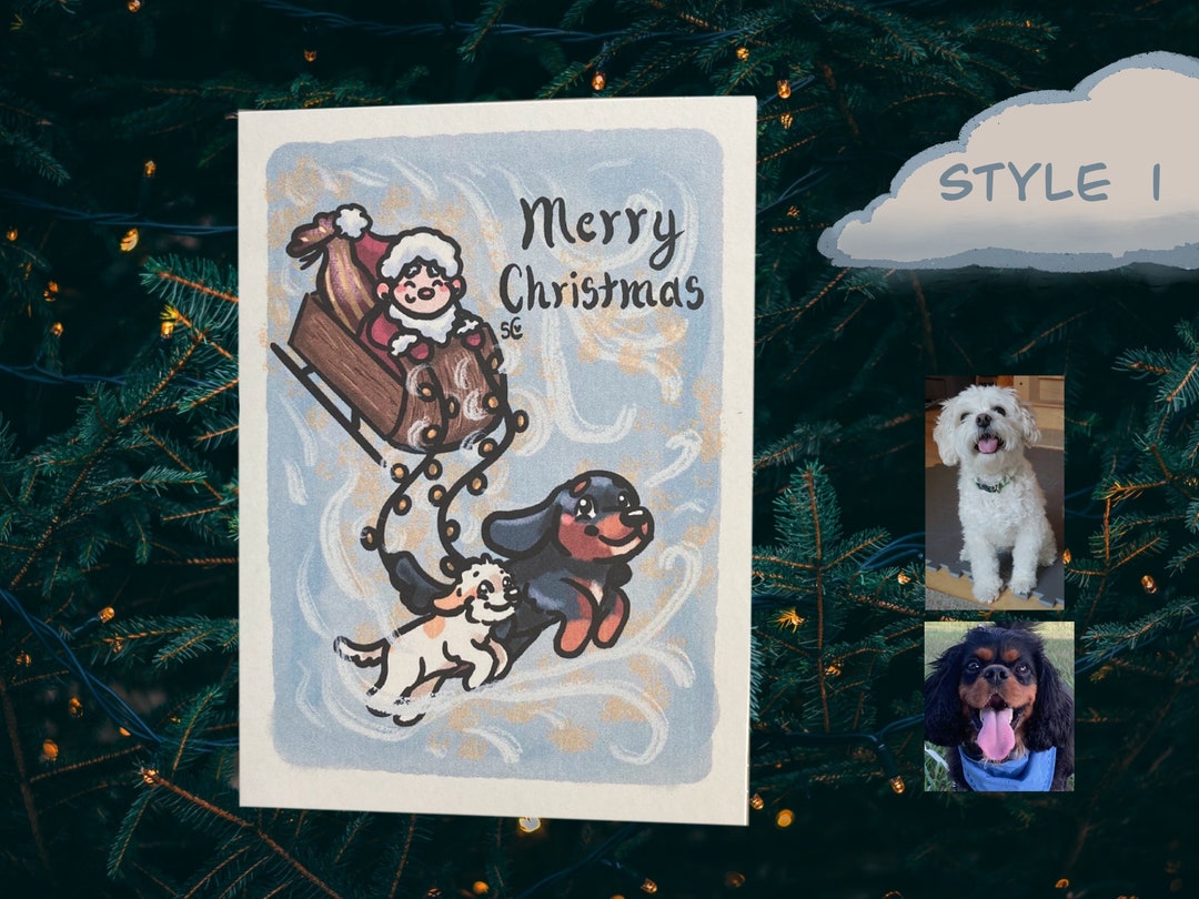 Custom Handmade Dog Card From Your Photo - Etsy