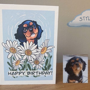 Custom Handmade Dog Card from Your Photo | Etsy