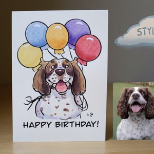 Custom Handmade Dog Card from Your Photo | Etsy