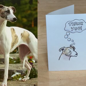 Custom Handmade Dog Card from Your Photo | Etsy