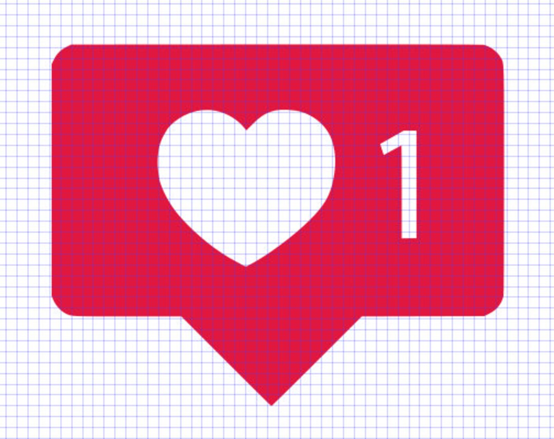 Heart Reaction Like Button SVG Dxf Png Cricut Facebook - Etsy