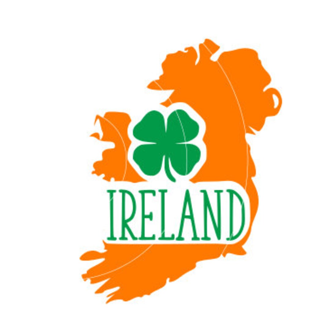 Irlanda svg, mapa de Irlanda, SVG, dxf, png, cricut, cameo, capas ...