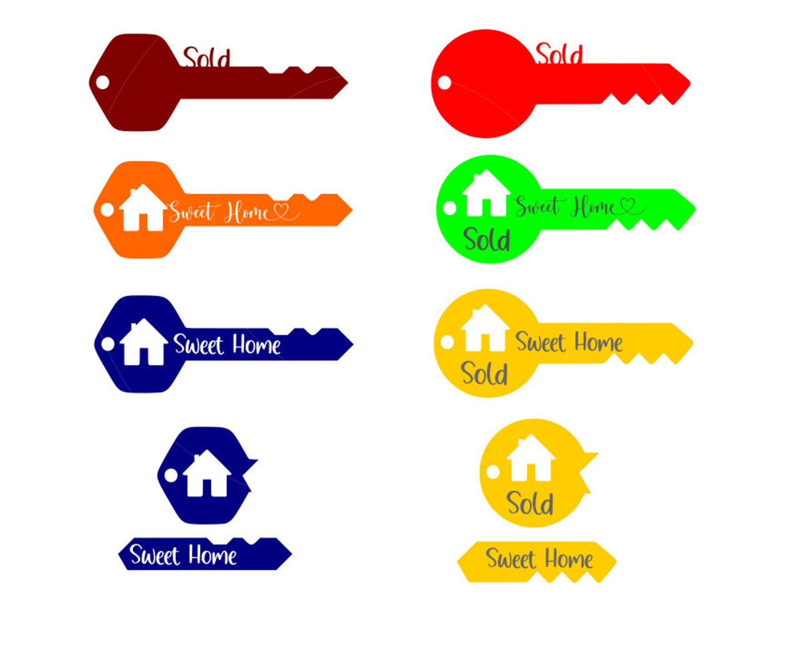 Realtor Key Files for Laser and Cricut SVG DXF PNG - Etsy