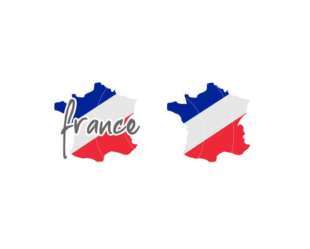 France Map Vector French Flag SVG Dxf Png Cricut Cameo - Etsy UK