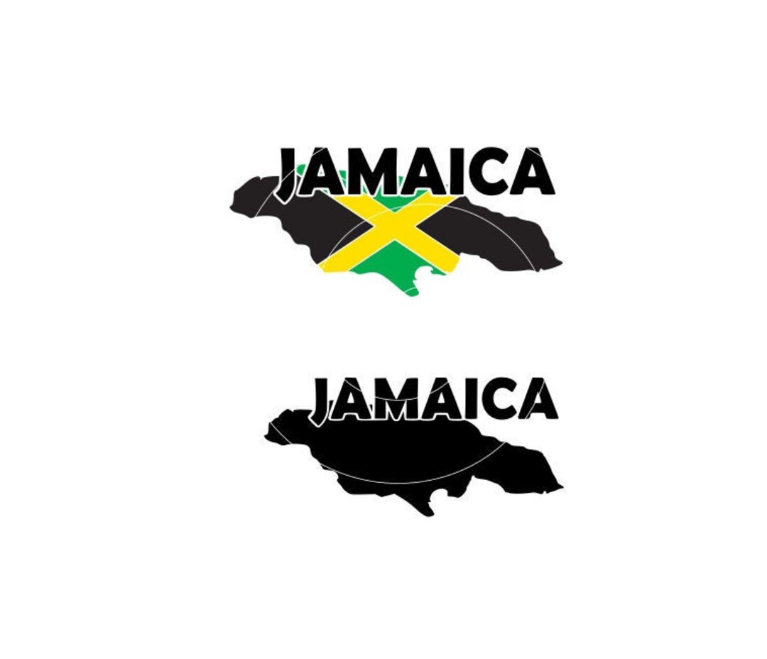 Jamaica Map Vector, Jamaican Flag, SVG, Dxf, Png, Cricut, Cameo, 2 ...
