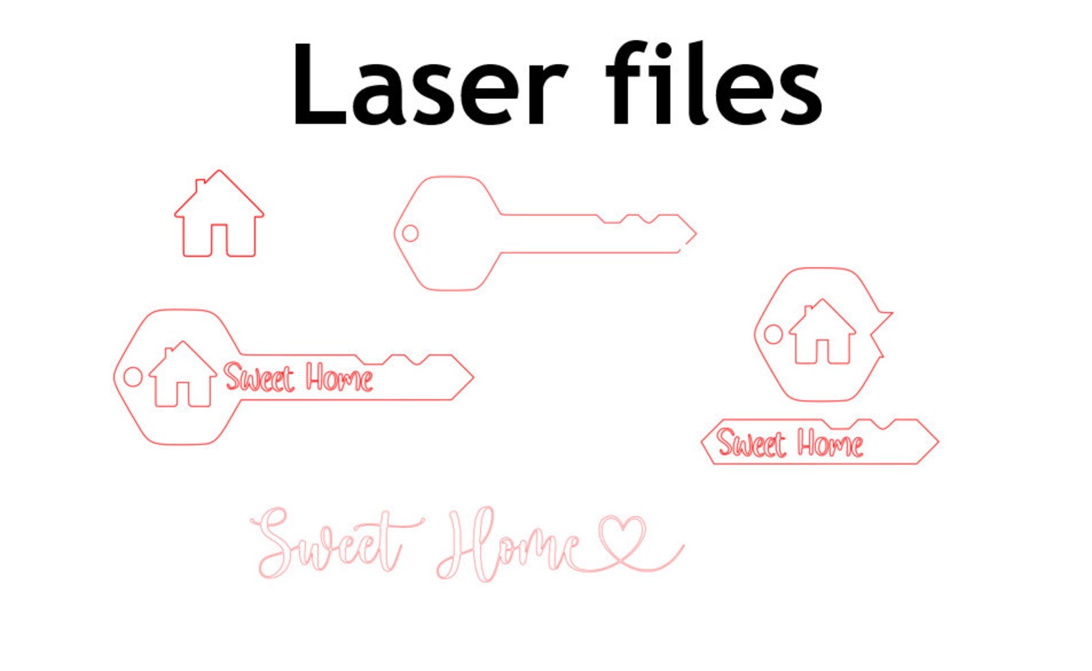 Realtor Key Files for Laser and Cricut SVG DXF PNG - Etsy