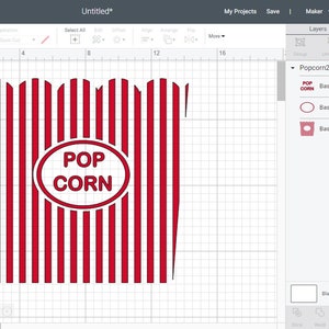 Popcorn Stripes Vector SVG, Dxf, Png, Cricut, Cameo, Pop Corn, Instant ...
