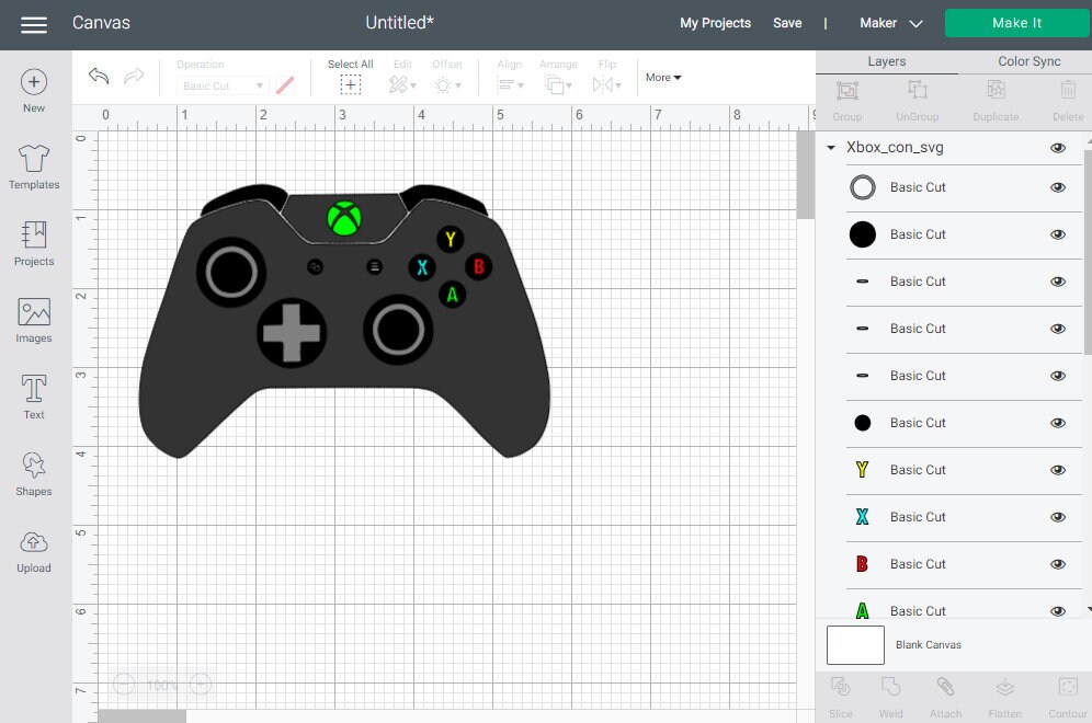 Xbox Controller Detailed Buttons SVG Dxf Png Cricut - Etsy UK