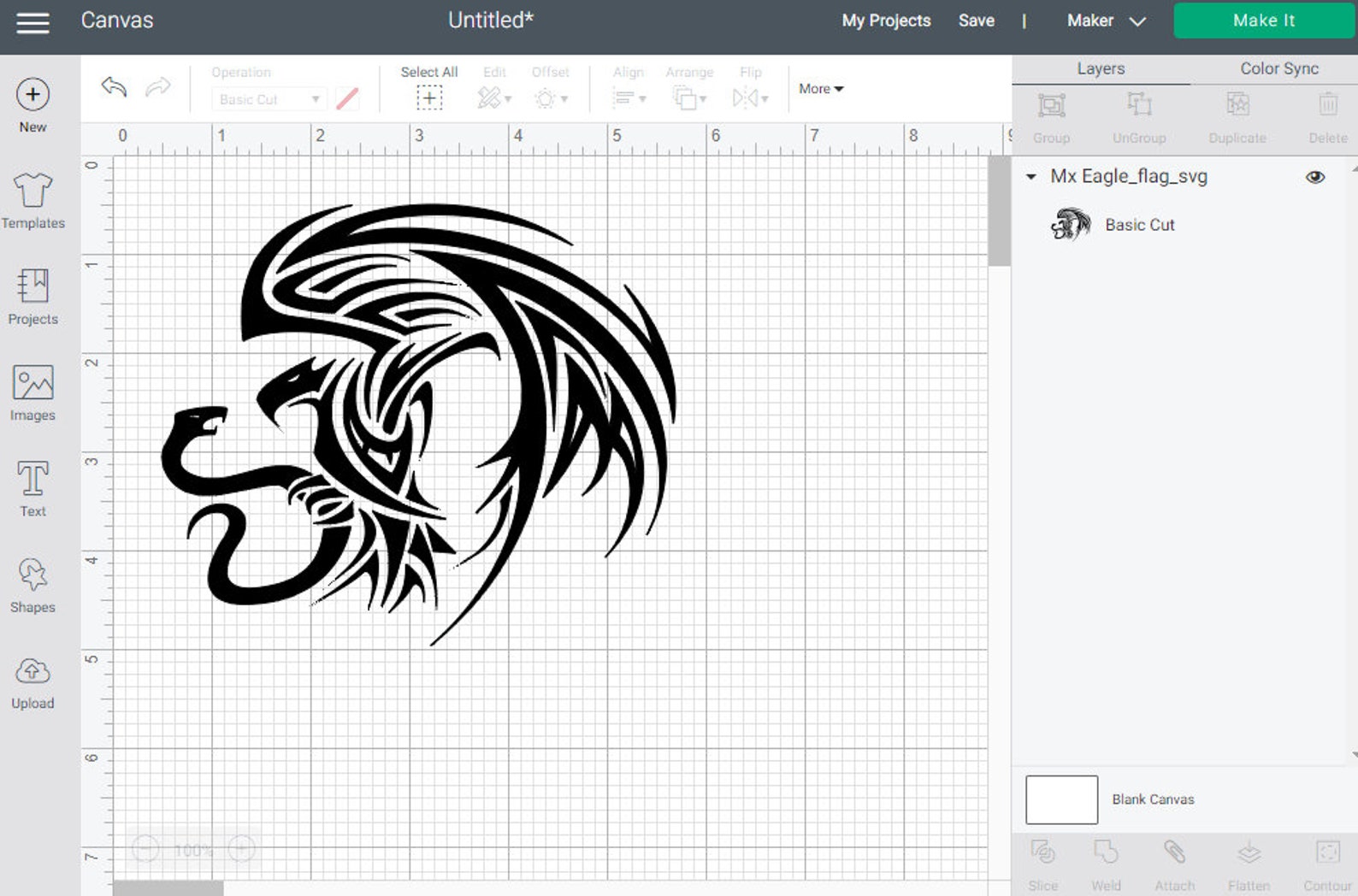 Bandera del águila de México SVG dxf png cricut cameo | Etsy