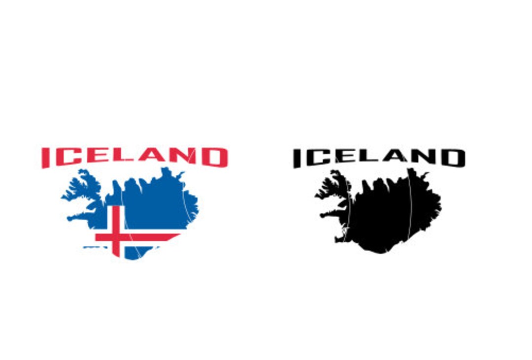 Iceland Map Vector, Iceland Flag, SVG, Dxf, Png, Cricut, Cameo, 2 ...