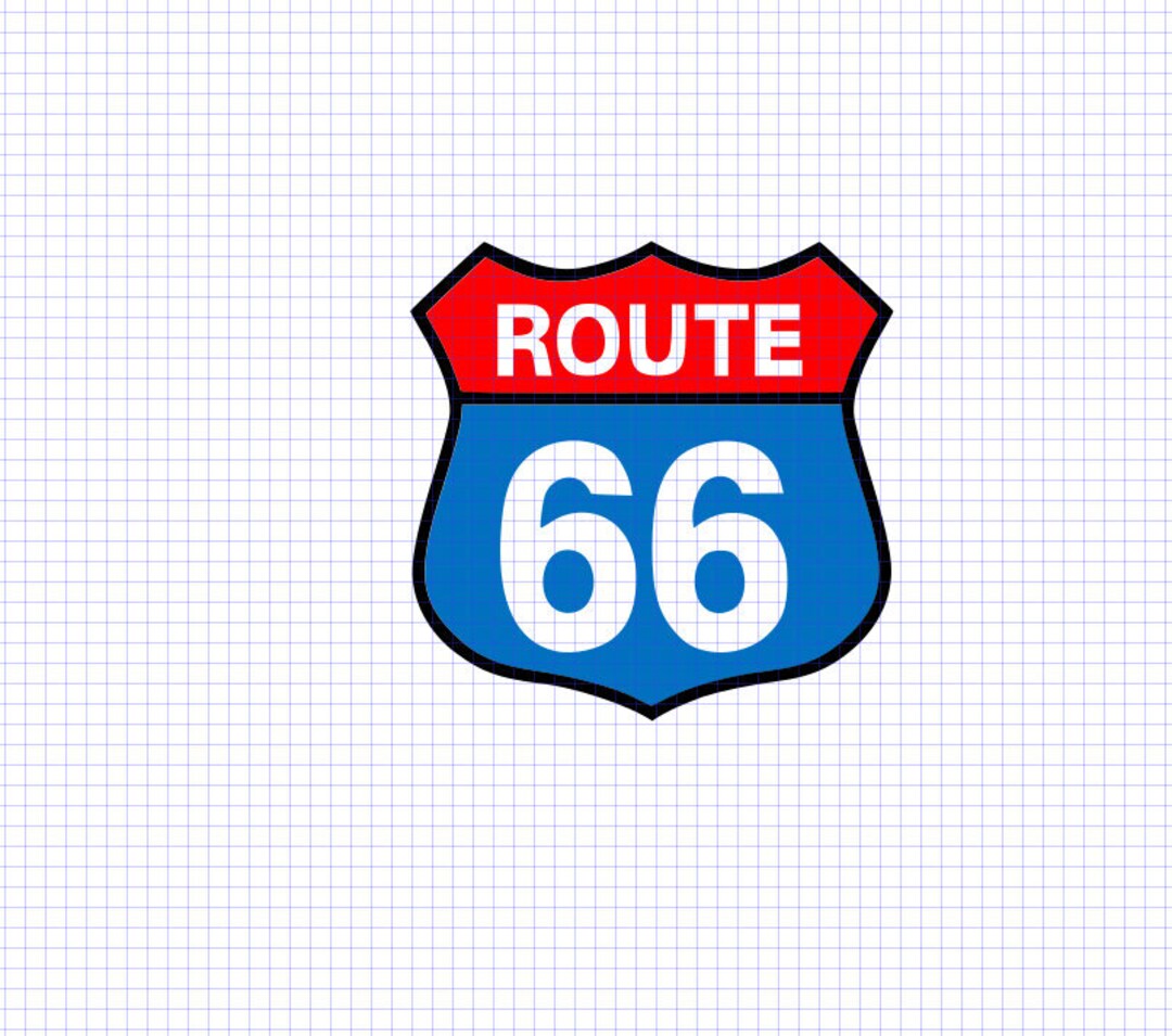 Route 66 SVG Dxf Png Cricut Cameo Road Trip - Etsy