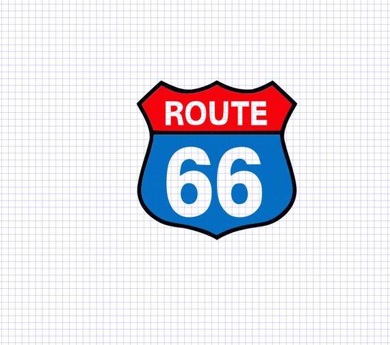 Route 66 SVG Dxf Png Cricut Cameo Road Trip - Etsy