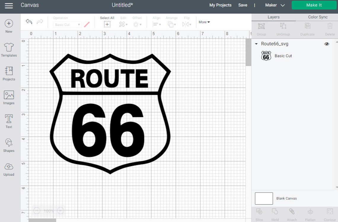 Route 66 SVG Dxf Png Cricut Cameo Road Trip - Etsy