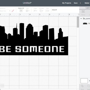 Houston Skyline, Be Someone SVG, Dxf, Png, Cricut, Cameo, 2 Designs ...