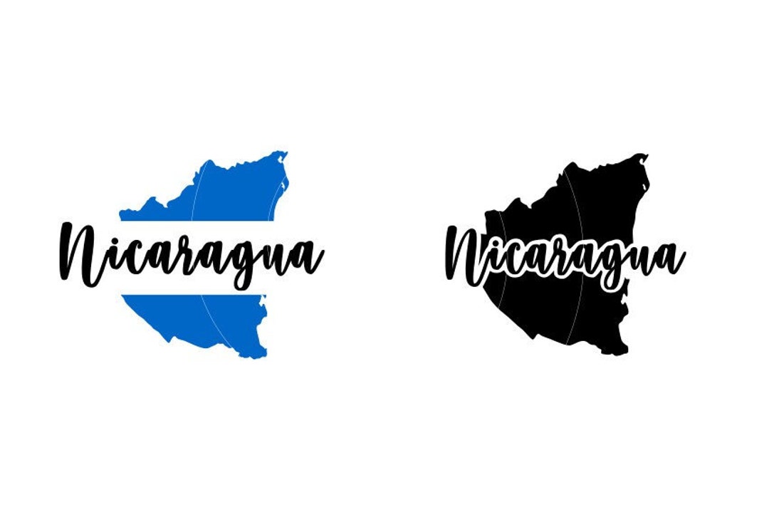 Nicaragua Vector SVG, Dxf, Png, Cricut, Cameo, 2 Designs, Flag, Layered ...