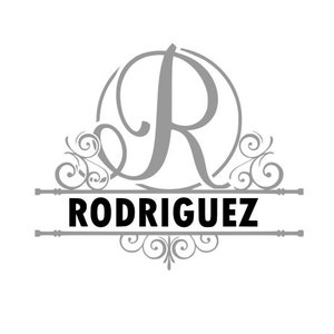 Rodriguez Last Name Split Monogram, SVG, DXF, PNG, Can Be Used in ...
