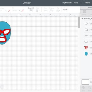 Nacho Libre Mask Luchadores SVG DXF PNG Cricut Lucha Libre Layered ...