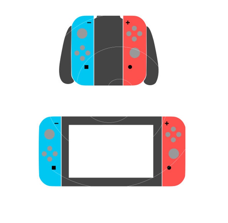 Nintendo Switch controller SVG dxf png cricut layered | Etsy