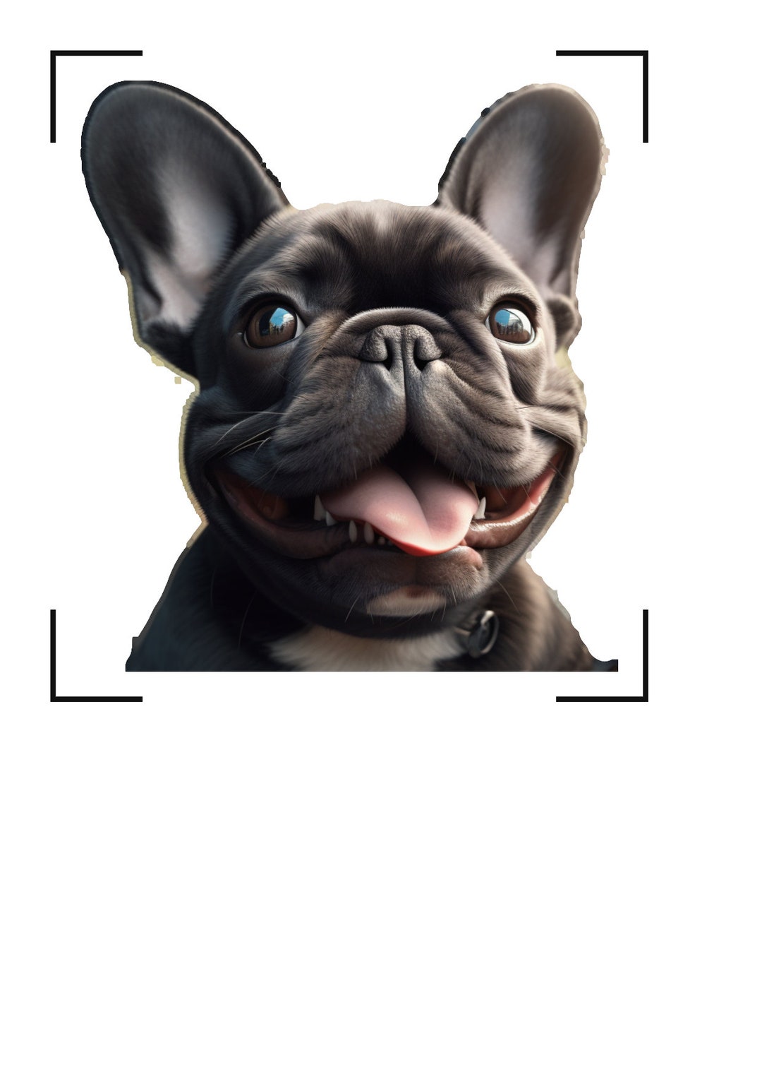 Brindle Frenchie Car Decal - Etsy