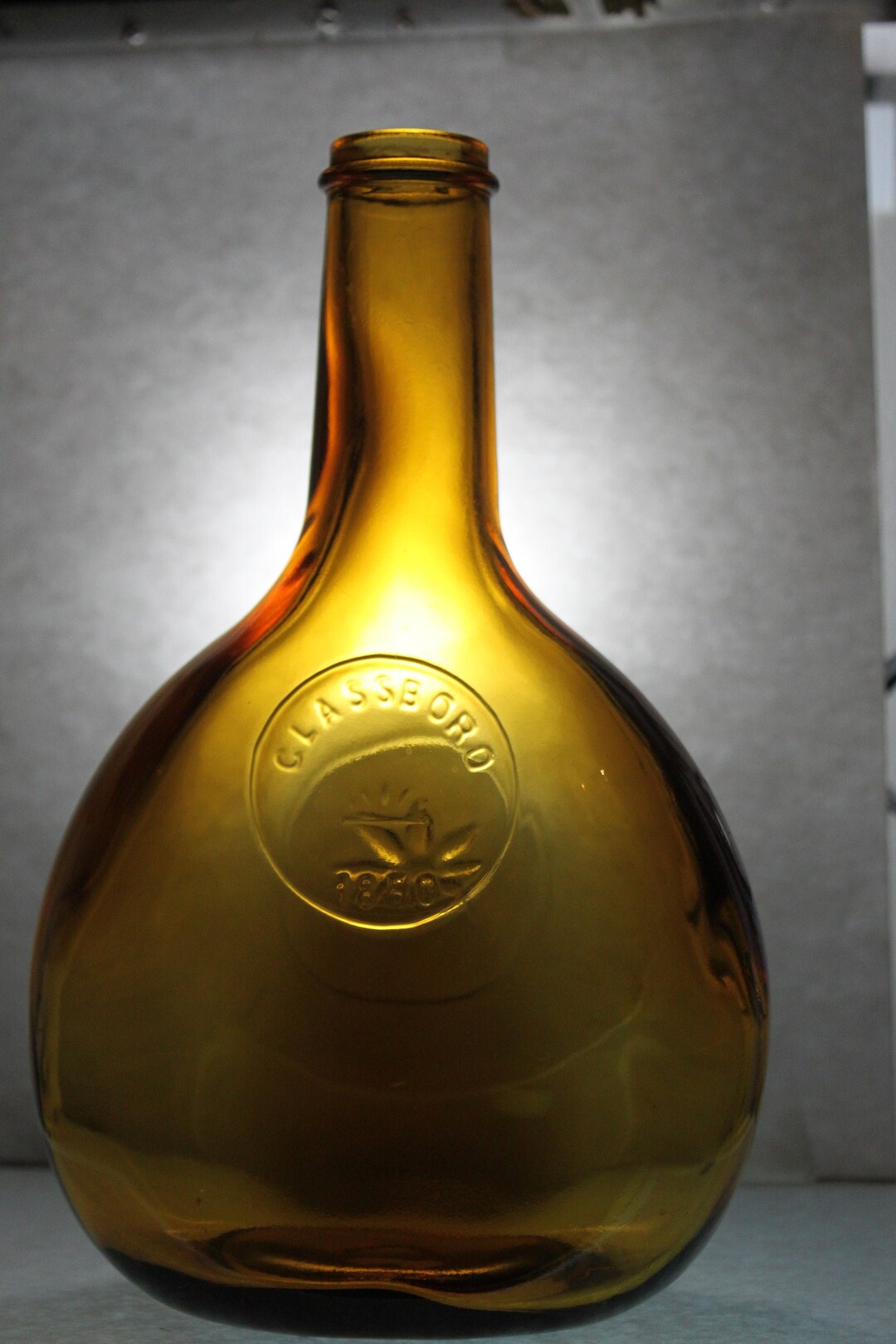 Light Amber Glass Bottle Glassboro 1850 - Etsy