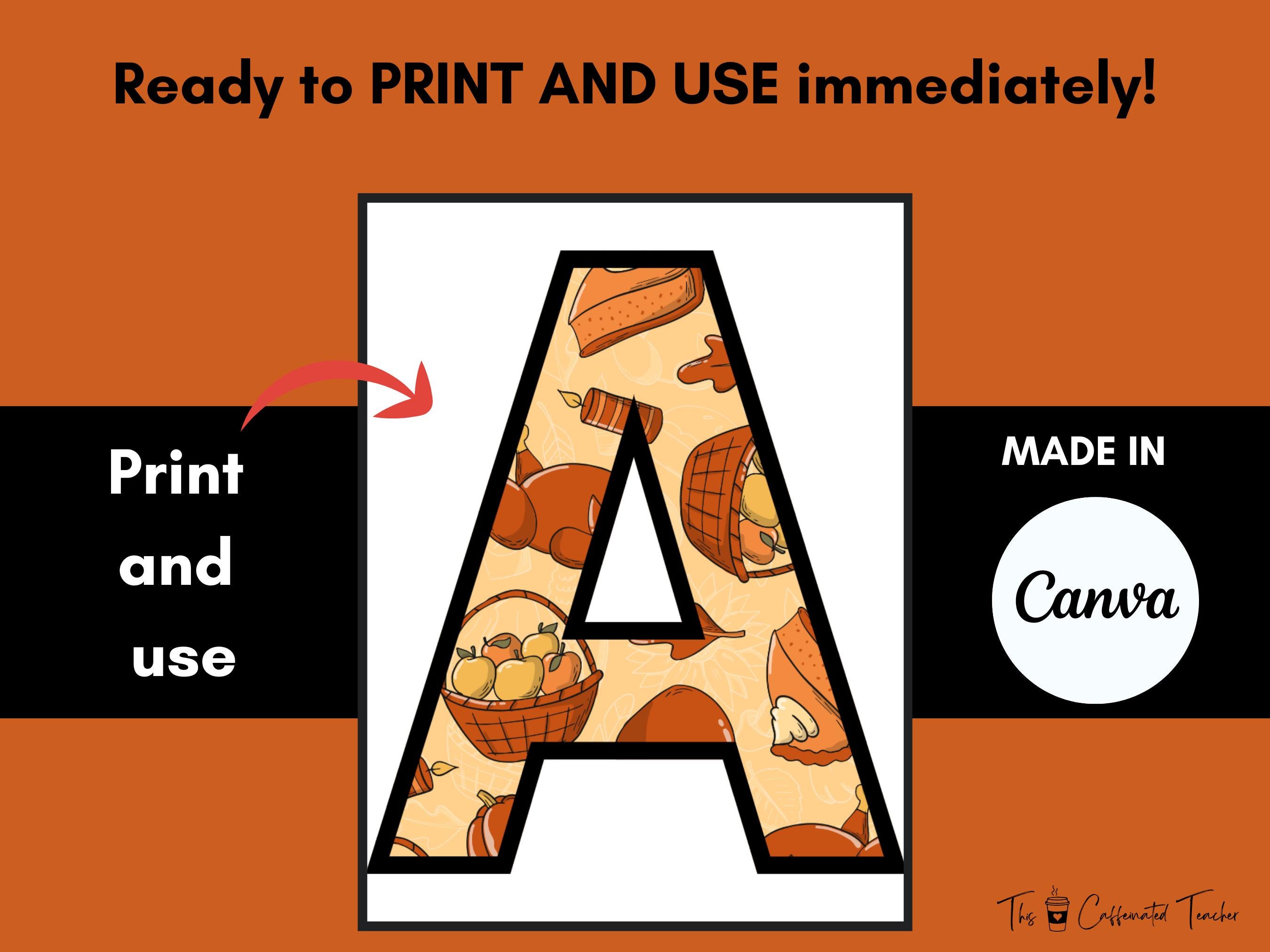 Bulletin Board Letters Printable Bulletin Board Letters Ready to Use ...