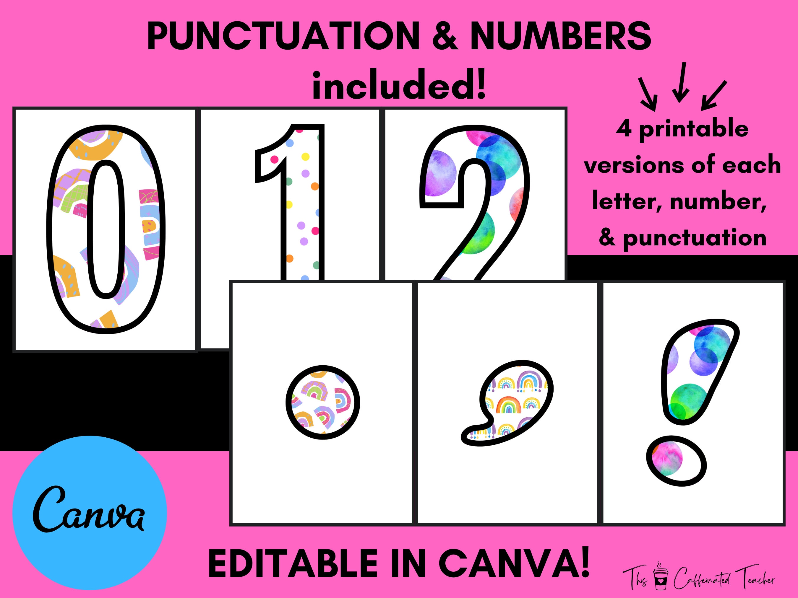 Bulletin Board Letters | Printable Bulletin Board Letters | Ready to ...