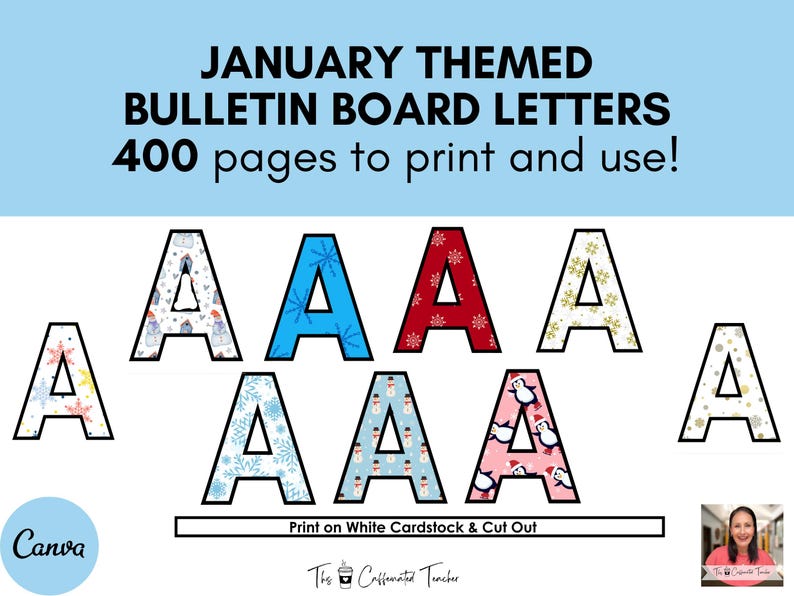 Bulletin Board Letters Printable Bulletin Board Letters Ready to Use ...