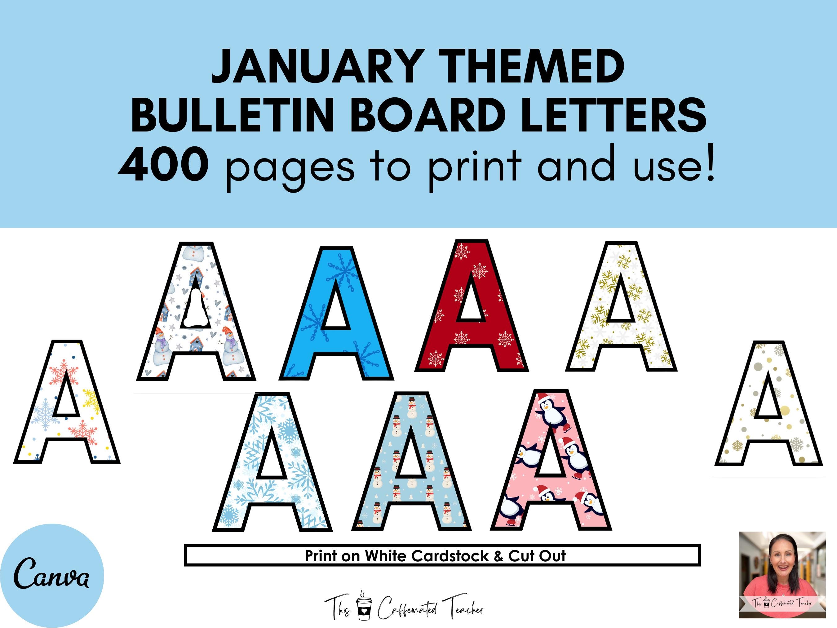 Bulletin Board Letters Printable Bulletin Board Letters Ready to Use ...