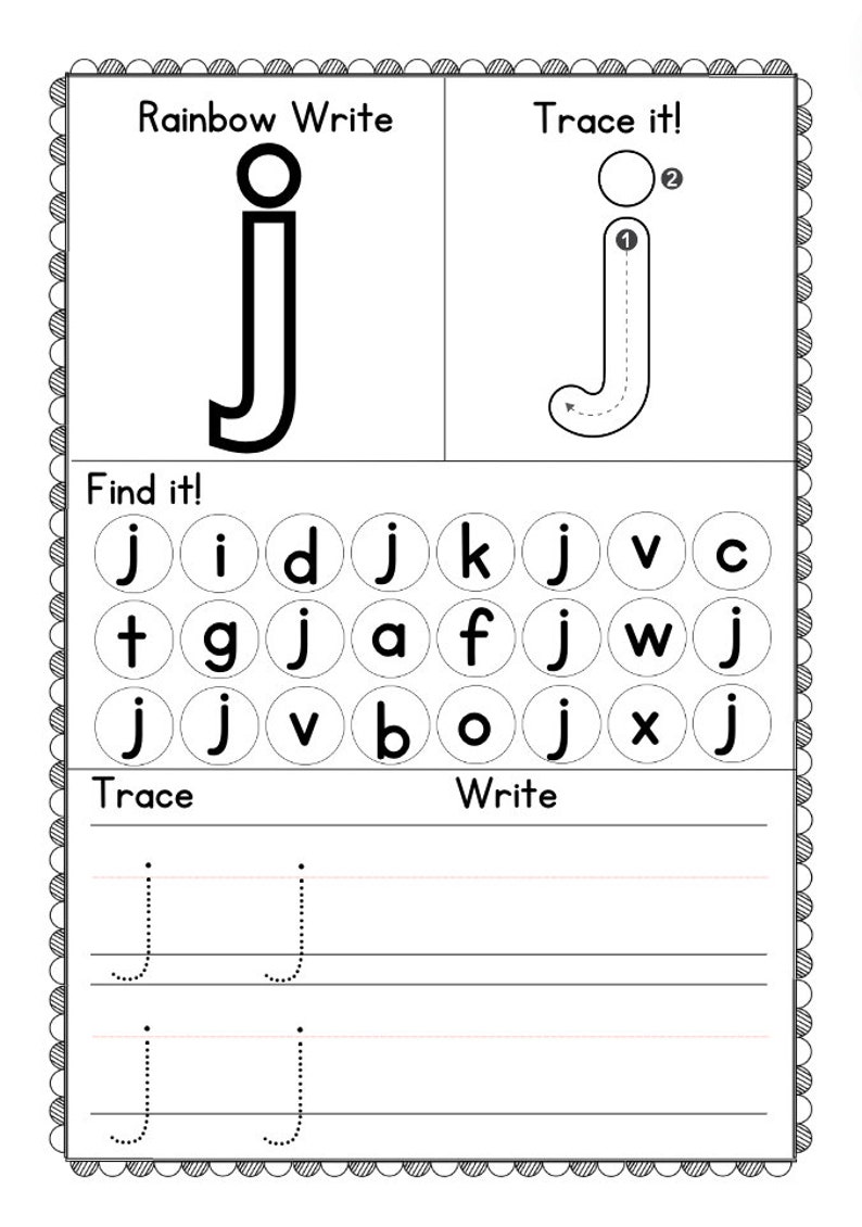Alphabet Tracing Worksheets: Lowercase Letter Activities (PDF Pattern ...