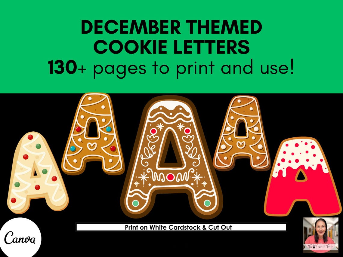 Christmas Bulletin Board Letters | Printable Letters | Ready to Use ...