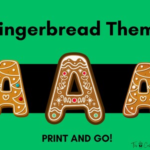 Christmas Cookie Bulletin Board Letters: Teacher Classroom Decor ...